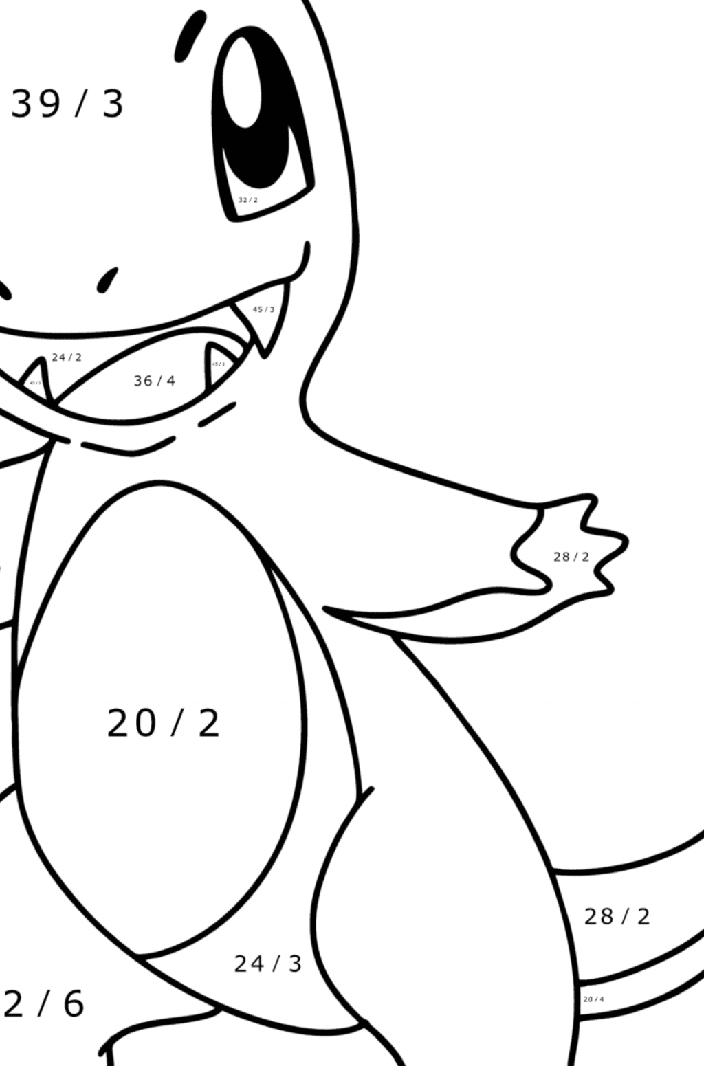 Pokémon Go Charmander coloring page ♥ Online and Print for Free!
