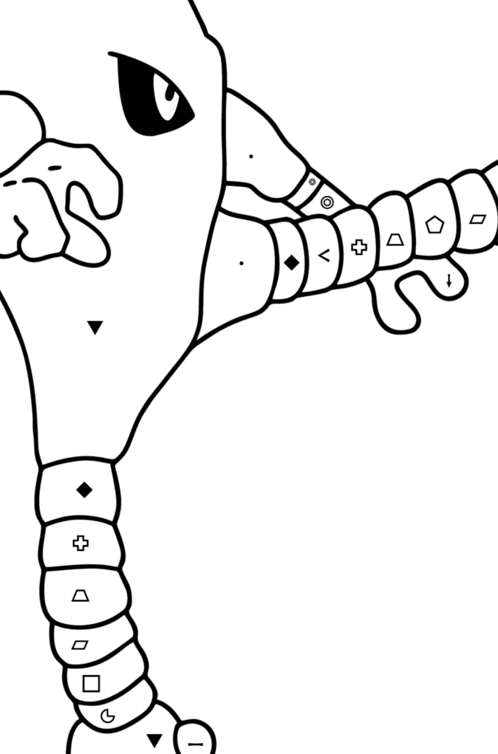 Pokemon Go Hitmonlee coloring page ♥ Online and Print for Free!