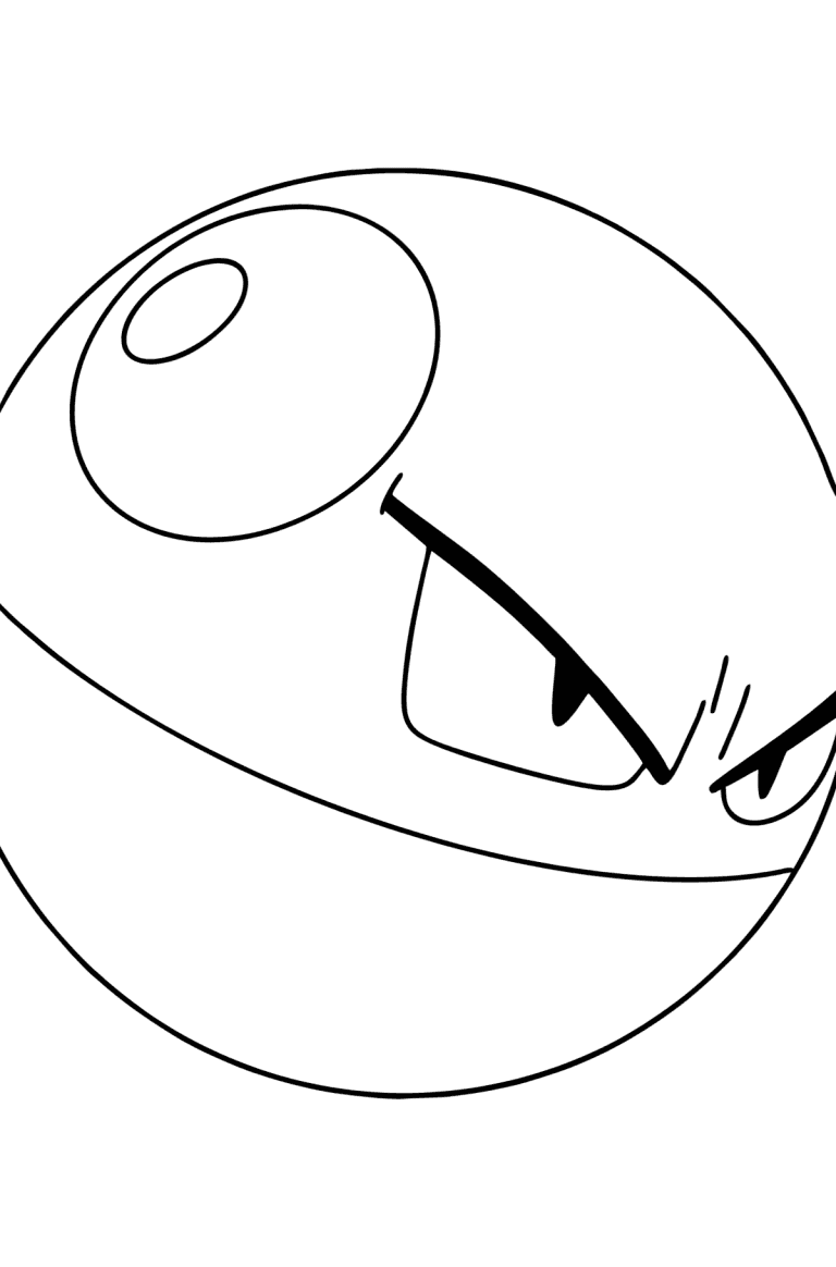 Dibujo de Pokémon Go Voltorb para colorear ♥ Imprime y en Línea