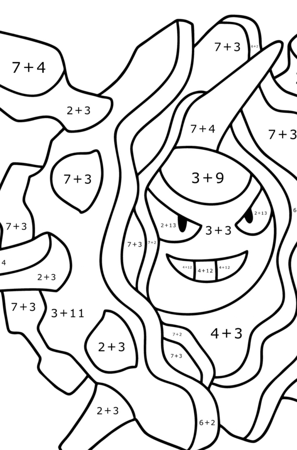 Colouring page Pokémon X and Y Cloyster ♥ Online and Print for Free!