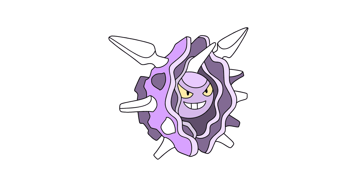 Colouring page Pokémon X and Y Cloyster ♥ Online and Print for Free!