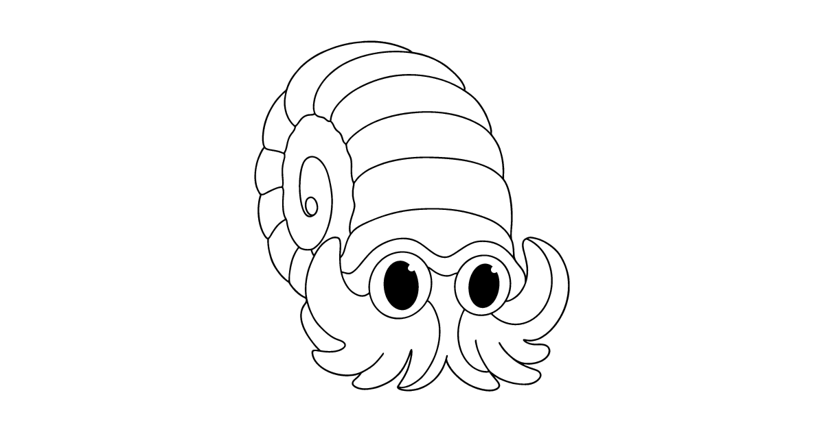 Colouring page Pokémon X and Y Omanyte ♥ Online and Print for Free!