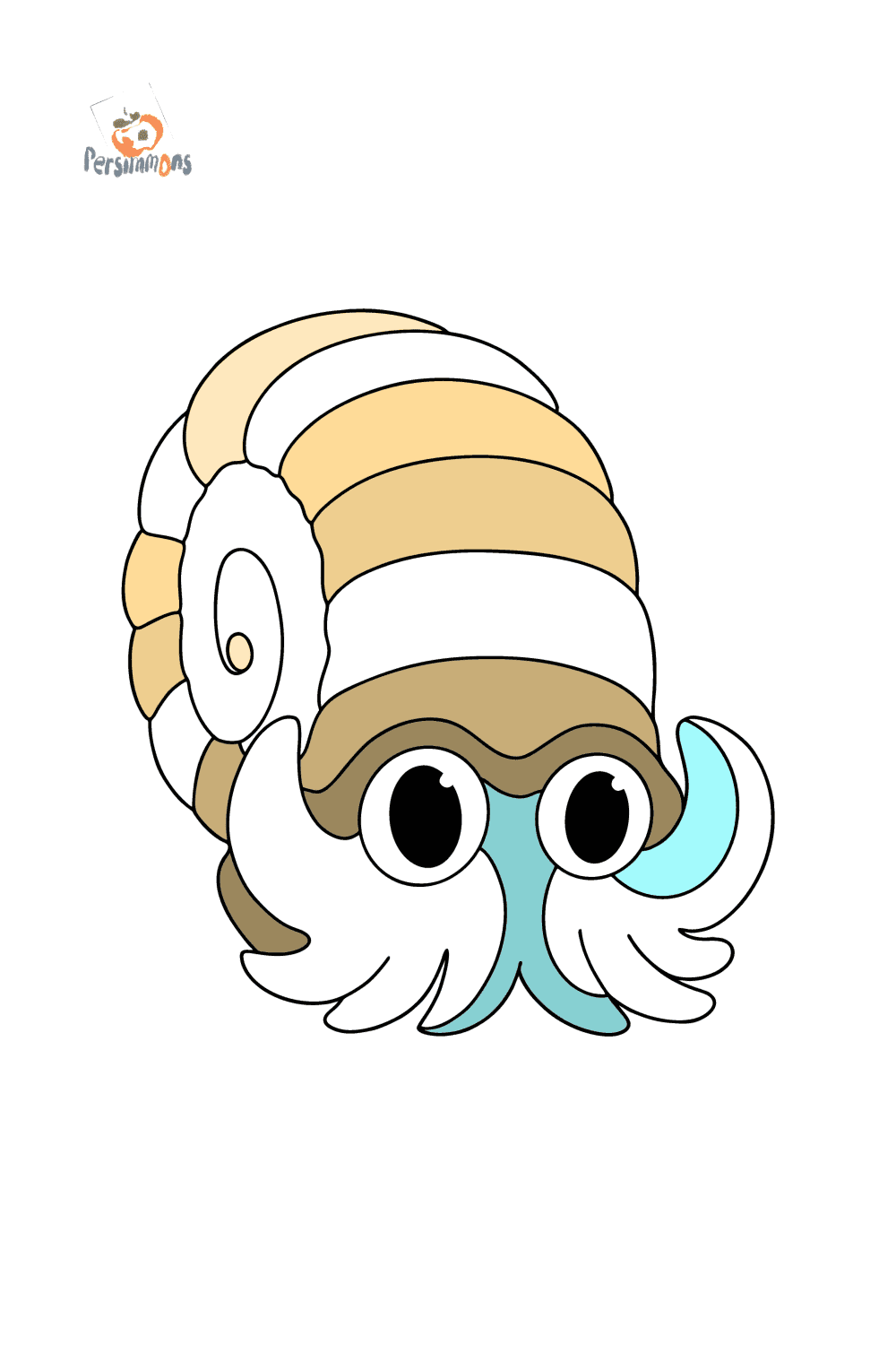 Colouring page Pokémon X and Y Omanyte ♥ Online and Print for Free!