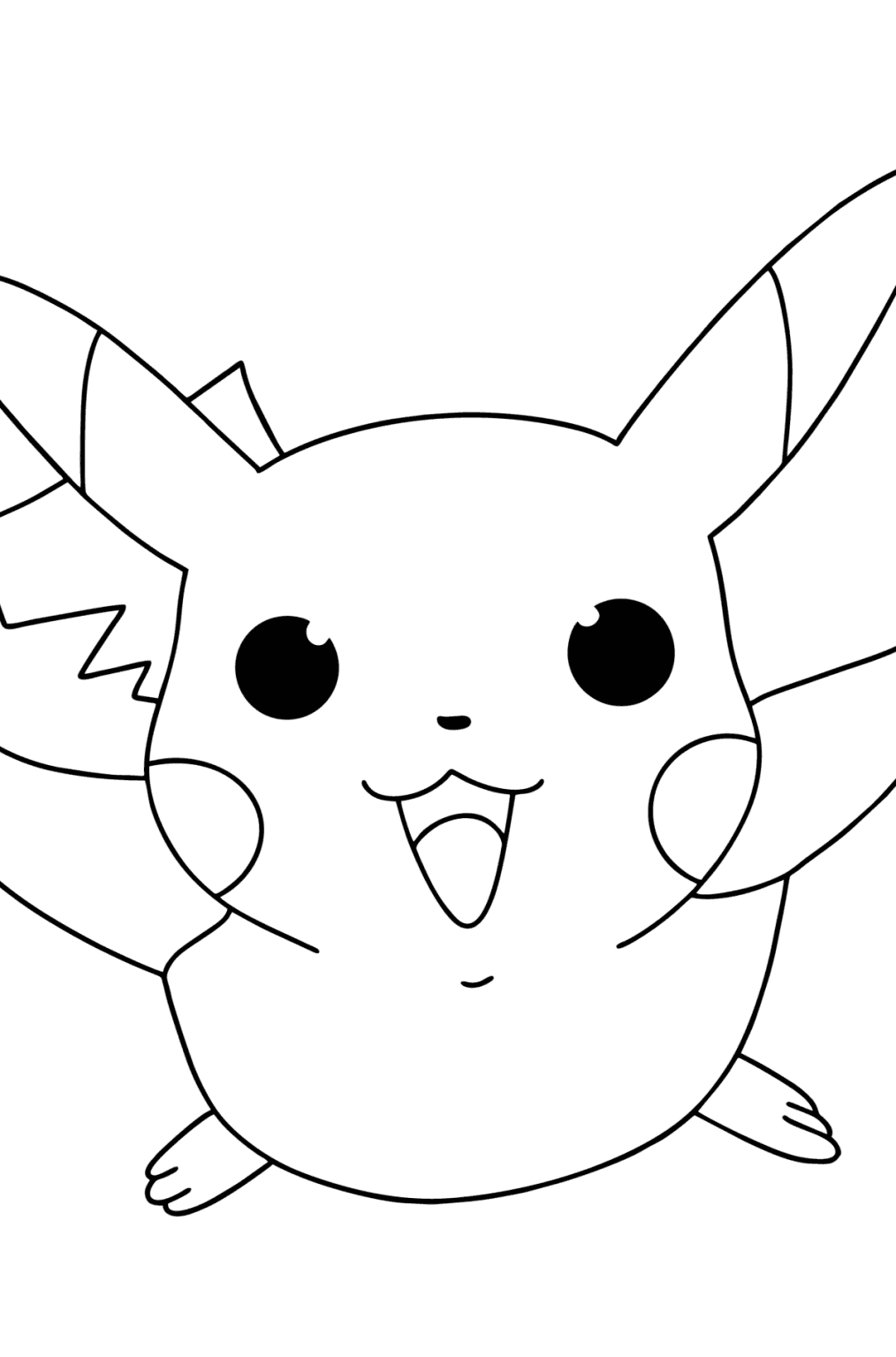 Pikachu Pokémon XY til fargelegging | Coloring-for-Kids.com