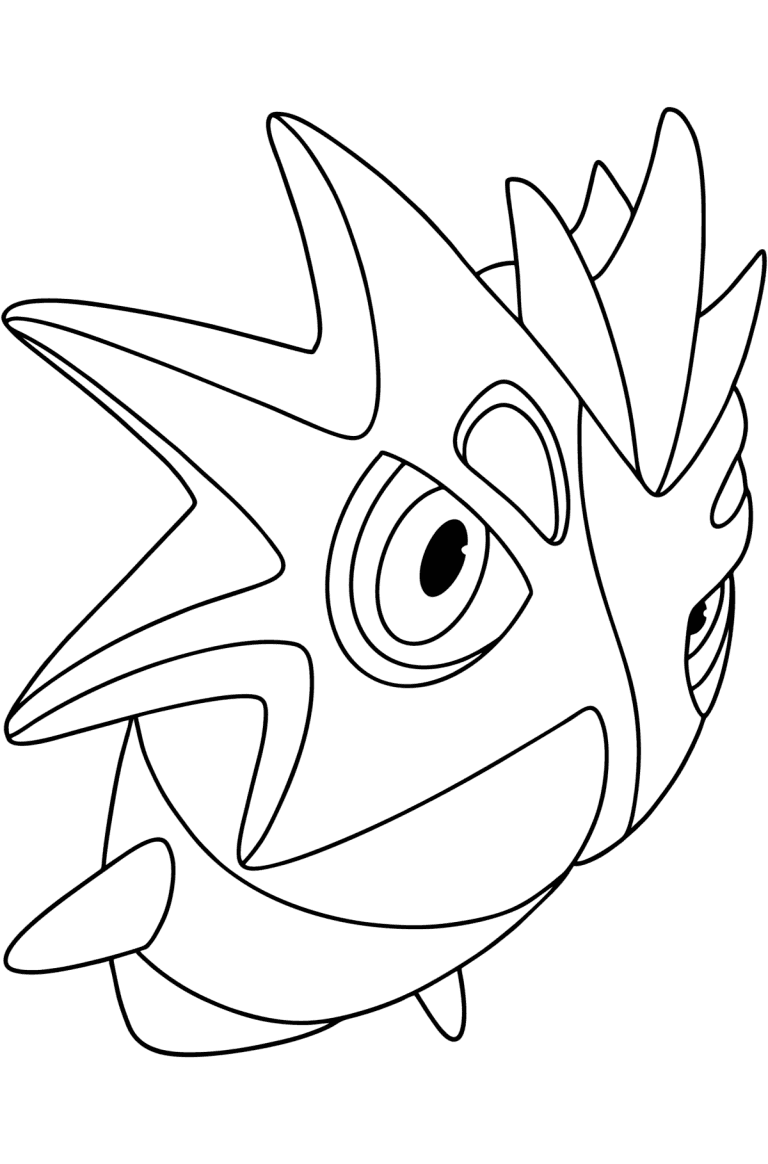Dibujo de Pokémon XY para colorear para Imprime y Colorea en Línea