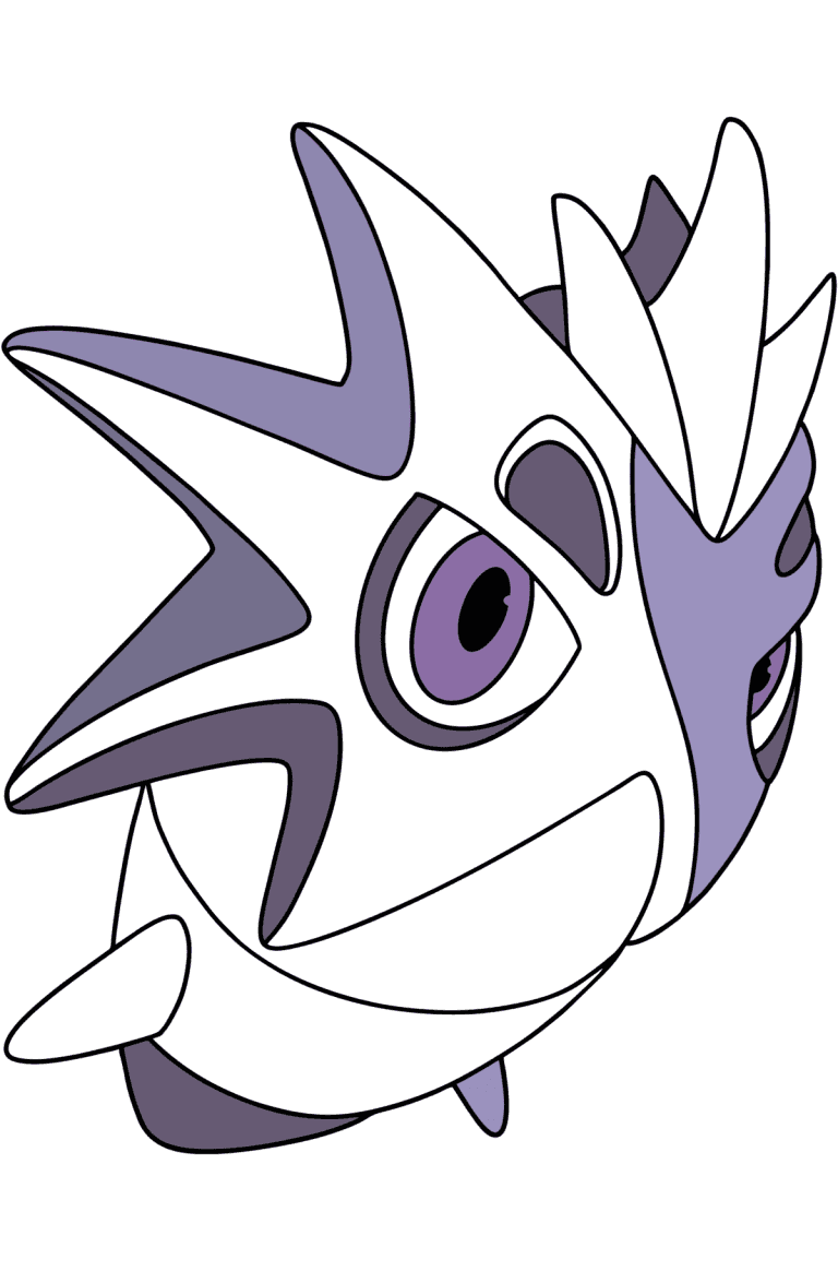 Dibujo de Pokémon XY Shellder para colorear ♥ Imprime y en Línea