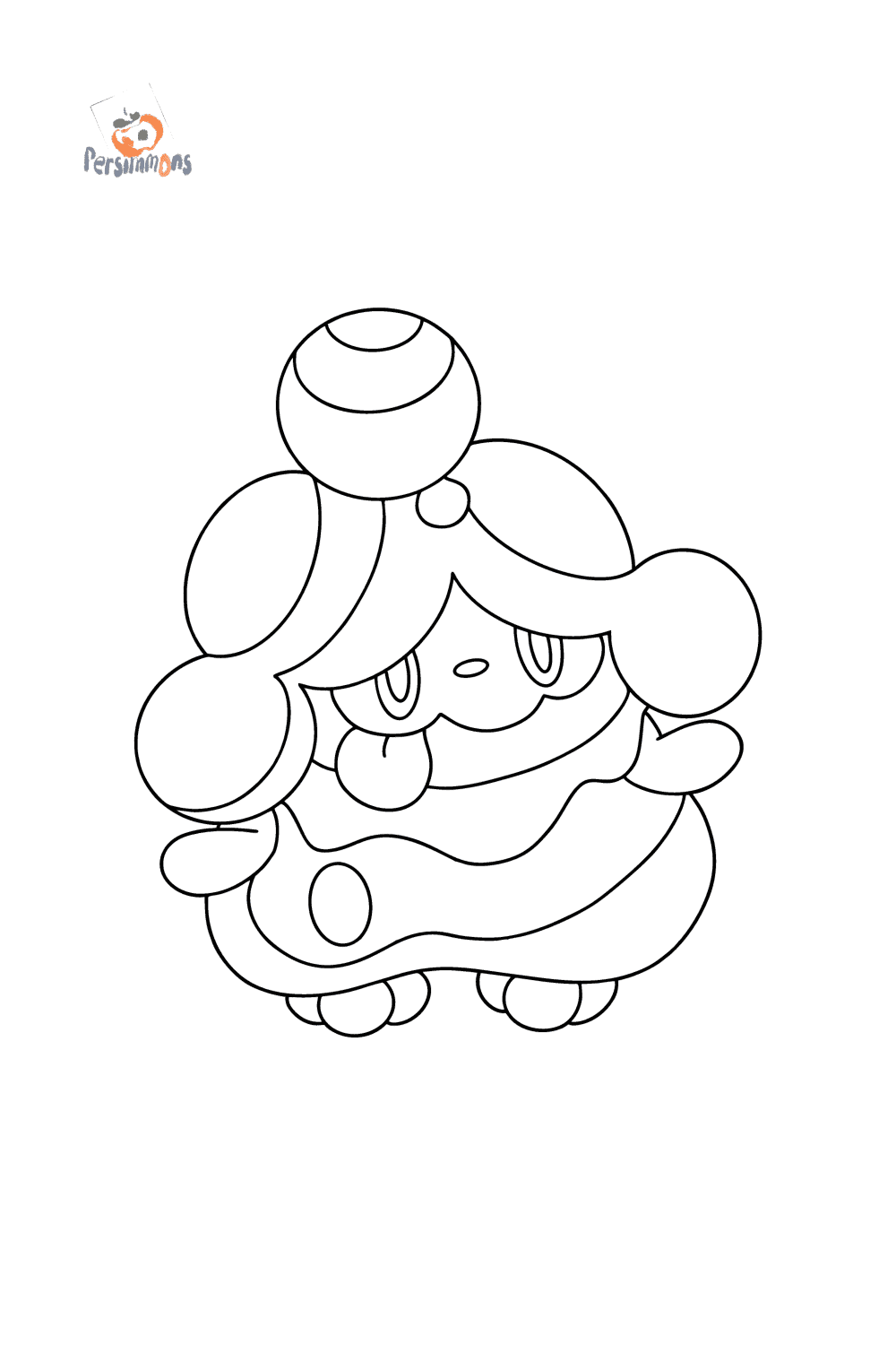 Desen de colorat Pokémon XY Slurpuff | Coloring-for-Kids.com