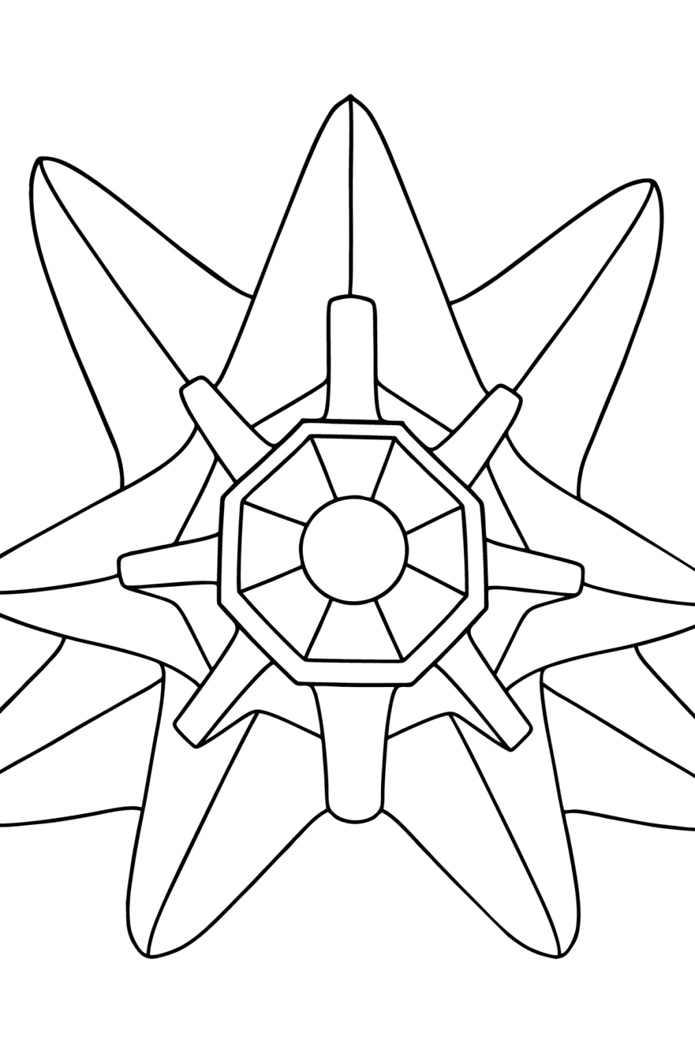 Colouring page Pokémon X and Y Starmie ♥ Online and Print for Free!
