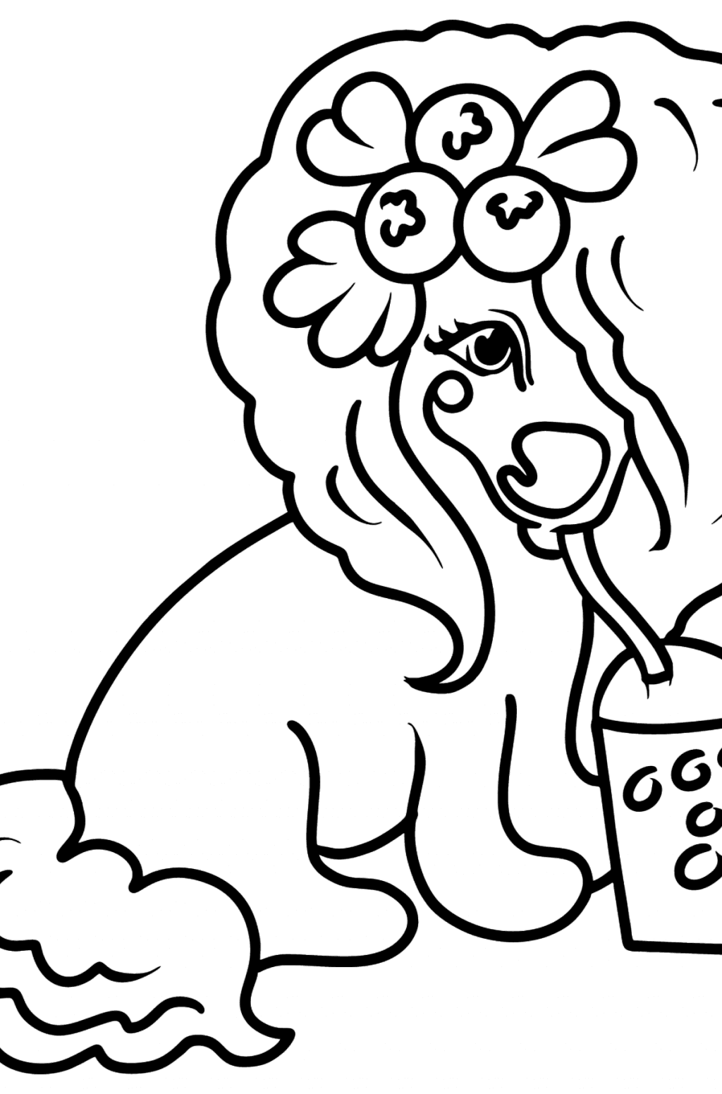 Mewarnai gambar kuda poni - Unduh, cetak, online untuk anak-anak!