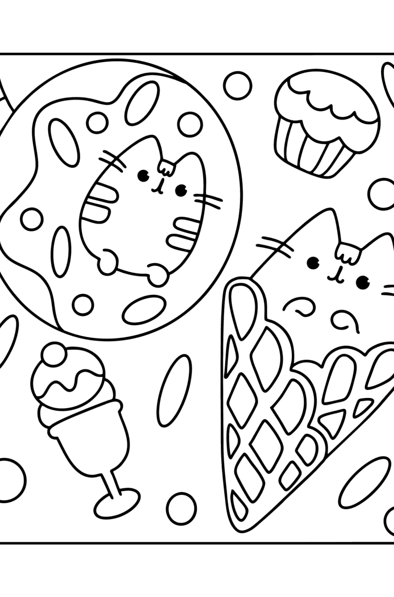 Kolorowanki Pusheen - Pobierz, drukuj i koloruj online!