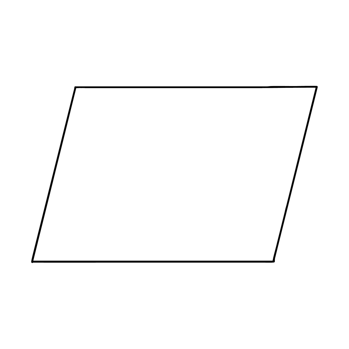 Omalovánka Rovnoběžník ♥ Online a Tisk zdarma pro děti!