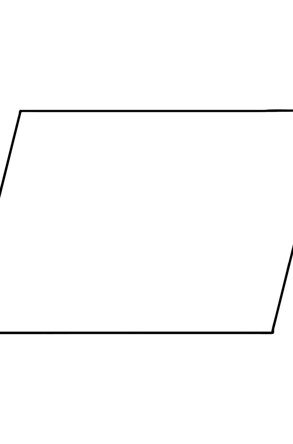 Parallelogram coloring page ♥ Online or Printable for Free!