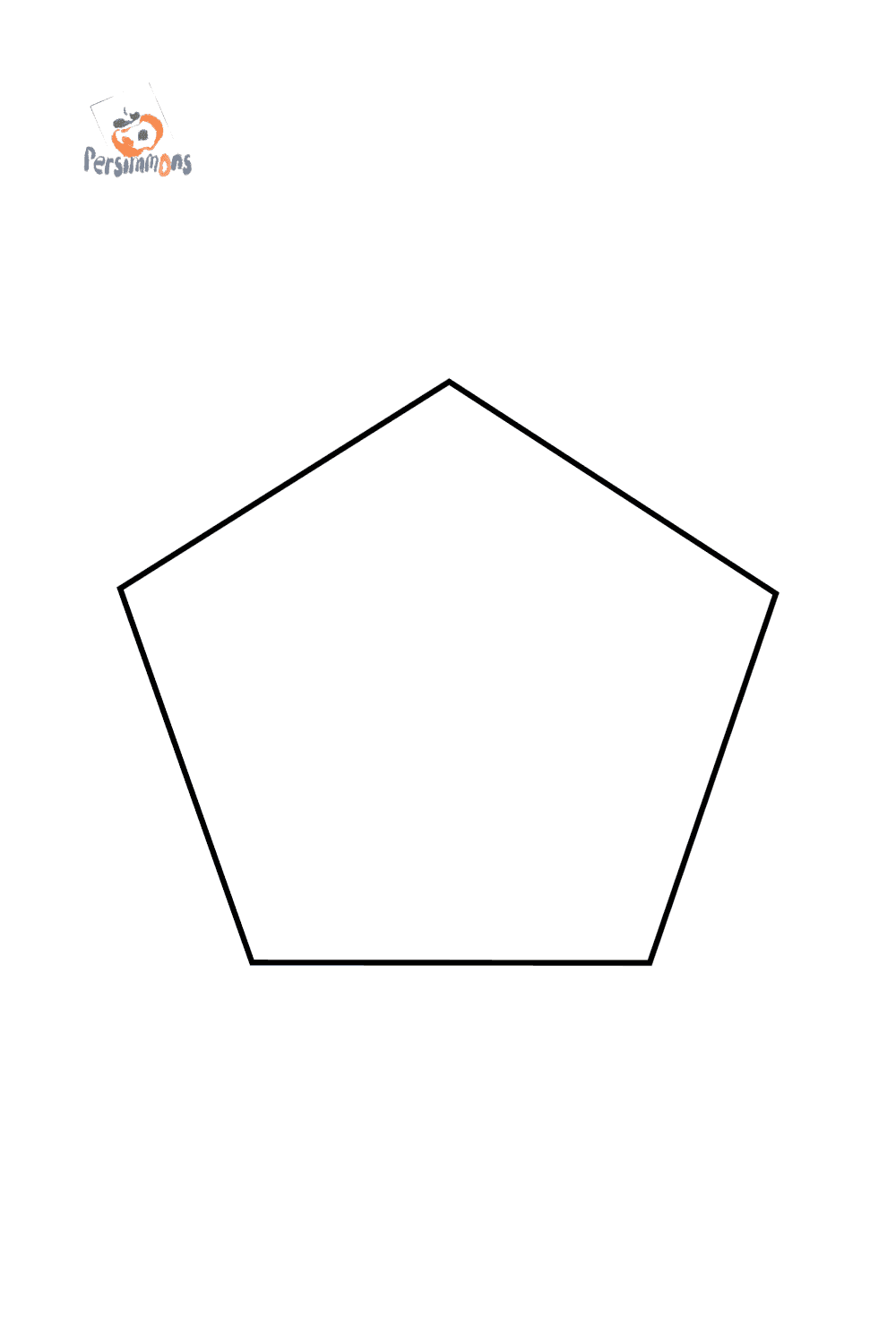 Boyama sayfası Pentagon ücretsiz | Coloring-for-Kids.com