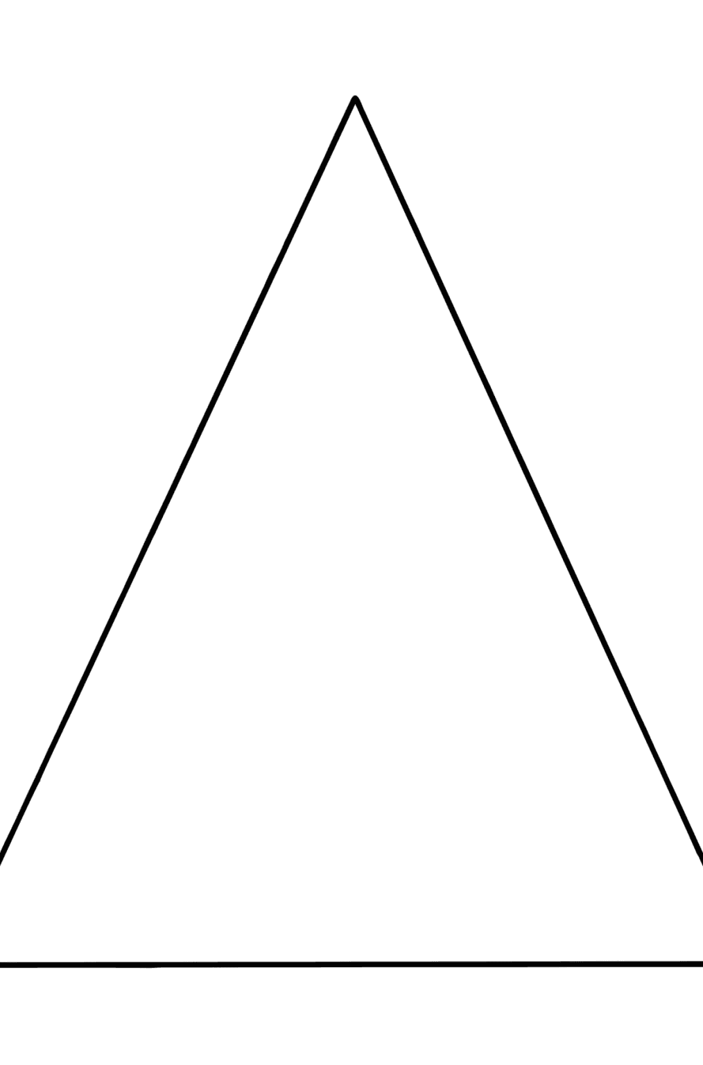 Coloriage de triangles ♥ En Ligne Coloriage à imprimer gratuit