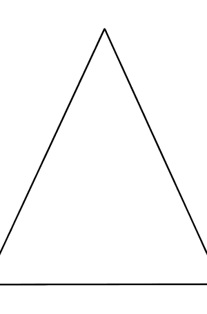 Coloriage de triangles ♥ En Ligne Coloriage à imprimer gratuit