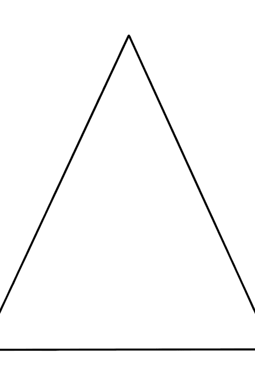Desenho de Triângulo para colorir | Coloring-for-Kids.com