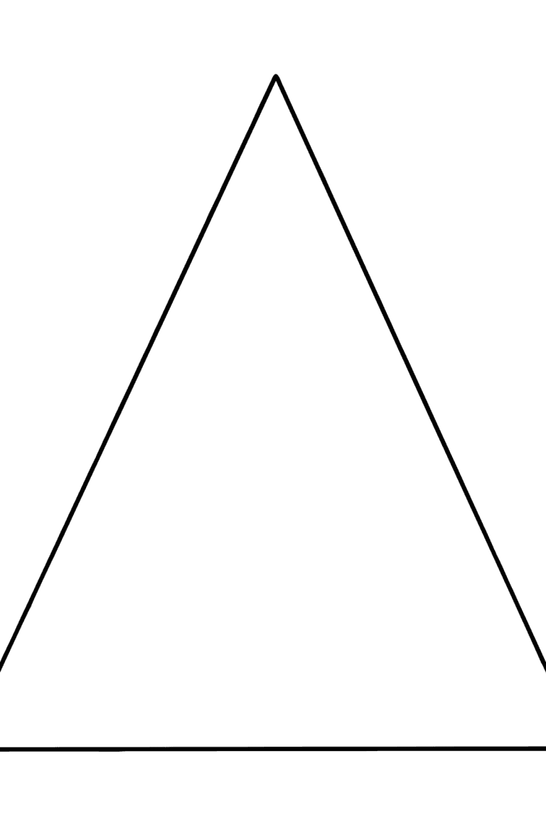 Dibujo de Triángulo para colorear - Imprime y en Línea