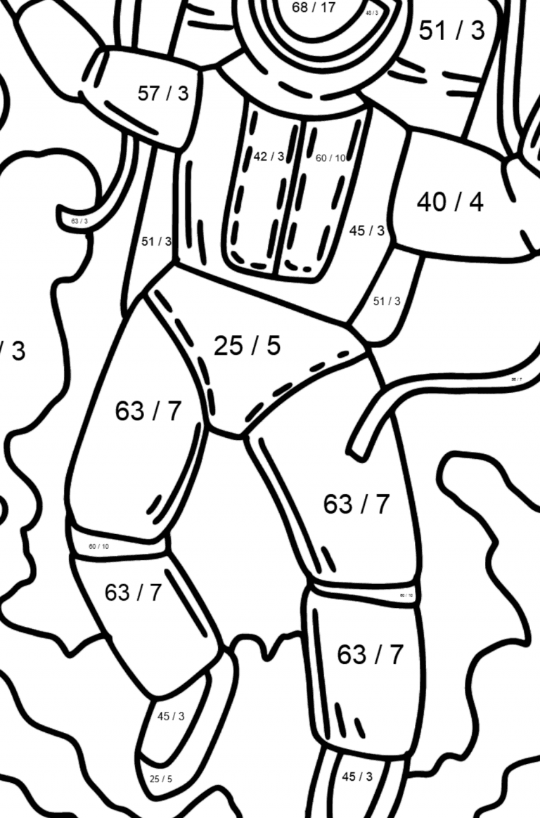 Astronaut in Space coloring page ♥ Online or Printable for Free!