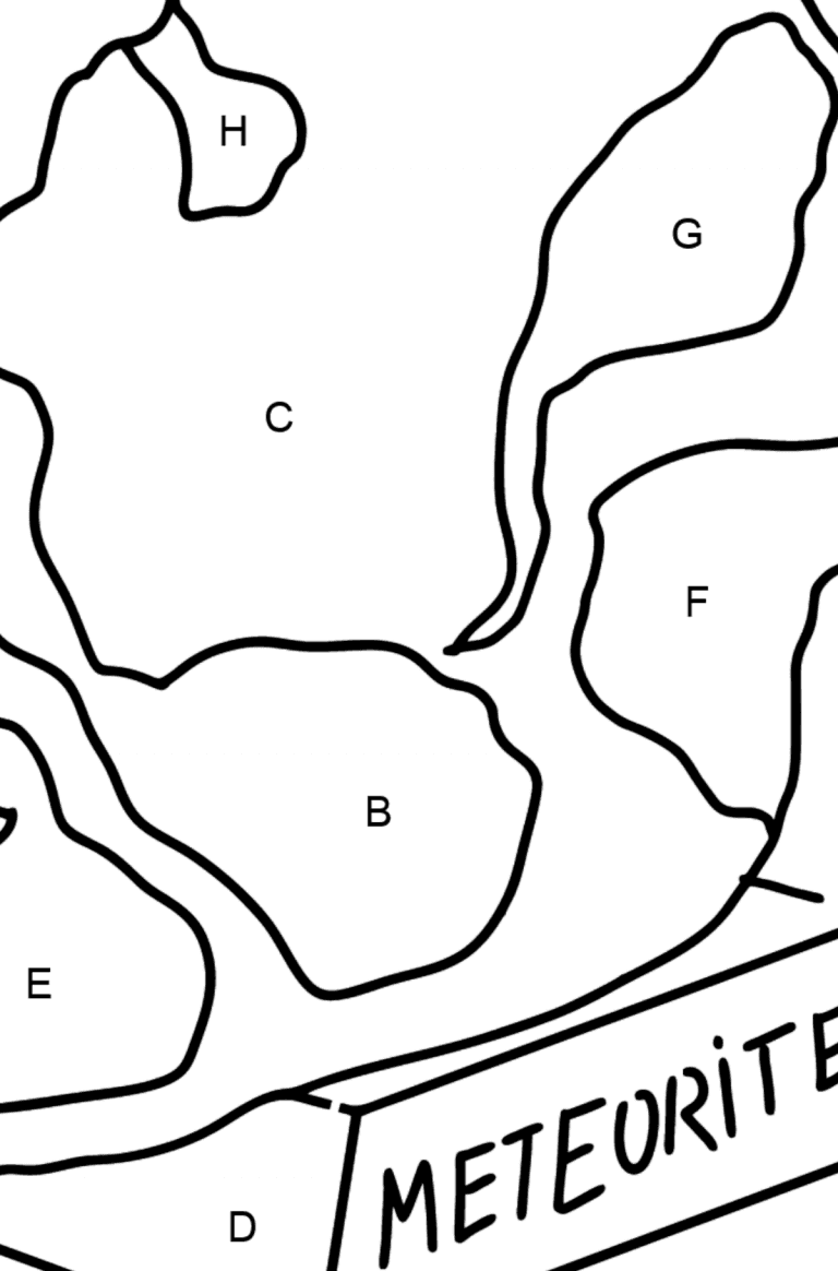 Meteorite coloring page ♥ Online or Printable for Free!