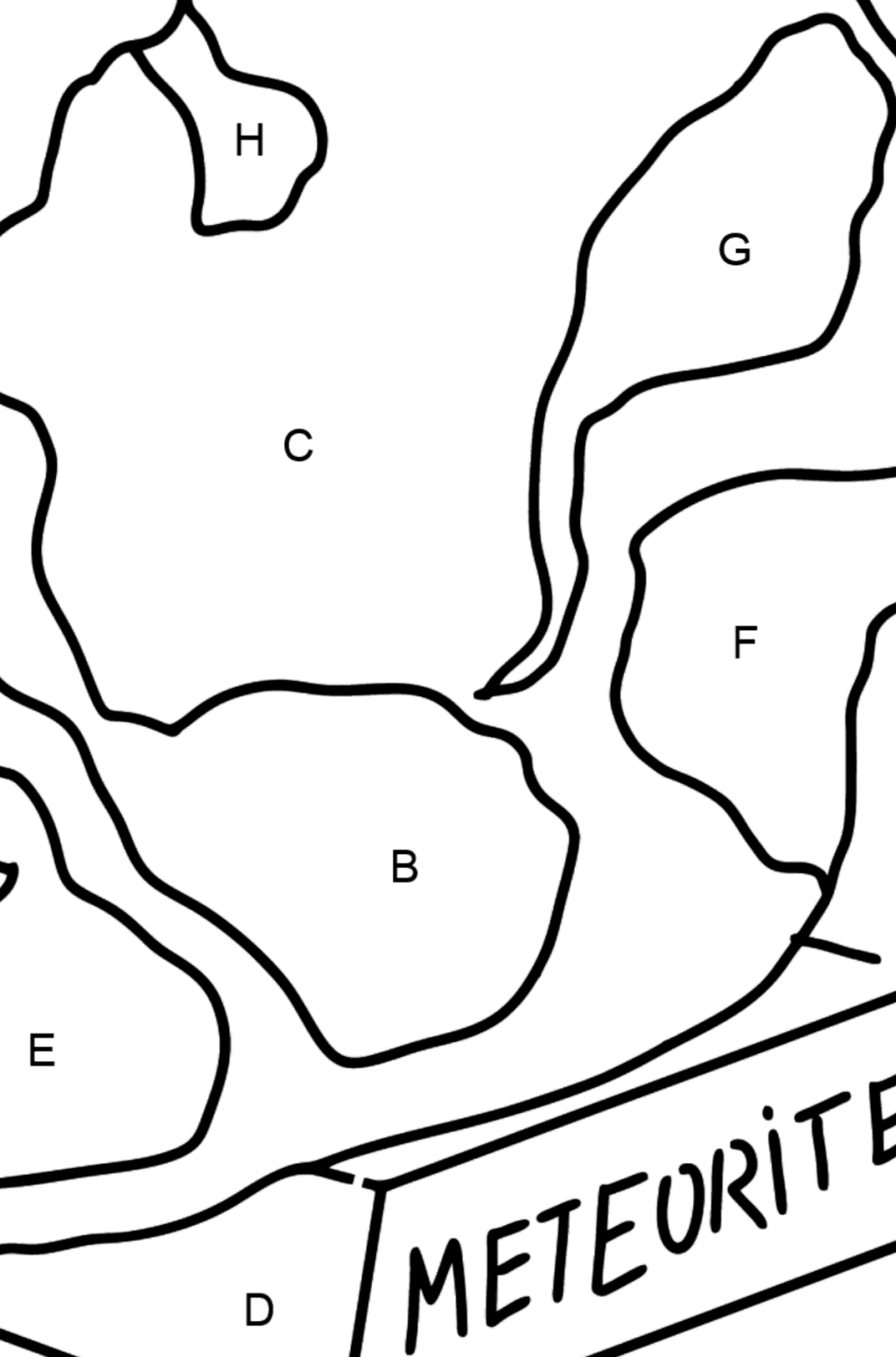 Coloriage de météorite ♥ En ligne ou imprimer gratuit