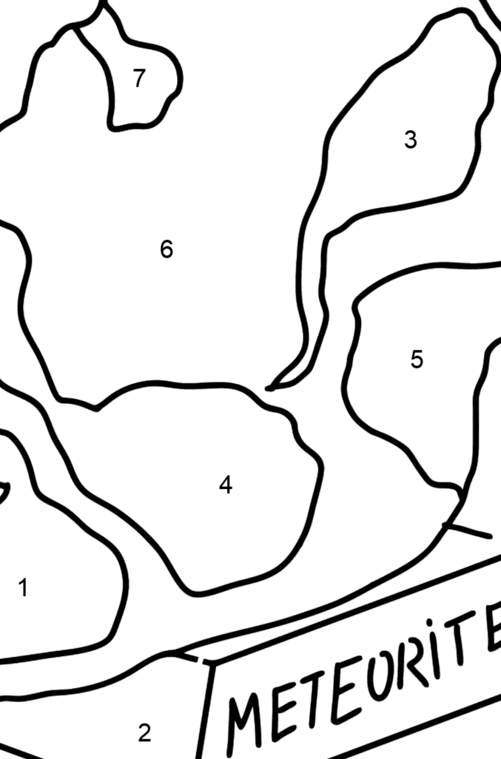 Disegno di Meteorite da colorare ♥ Online o stampare gratis!