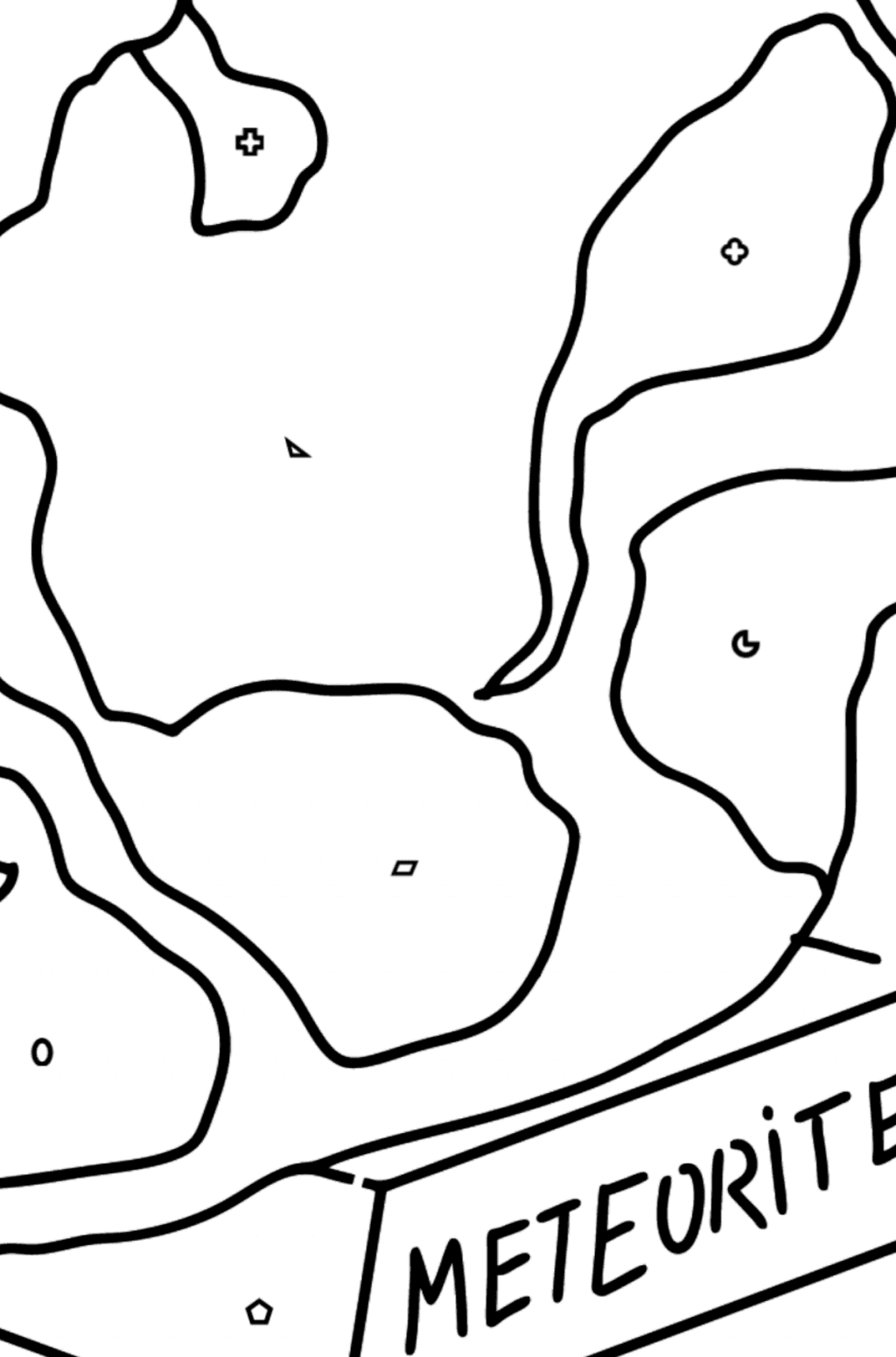 Dibujo de meteorito para colorear ♥ Imprime y Colorea en Línea