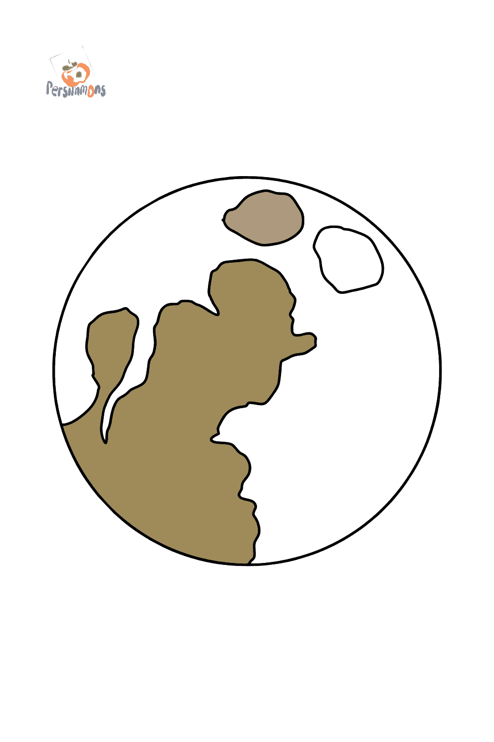 Mewarnai gambar bulan - Online dan Cetak Gratis untuk anak-anak!