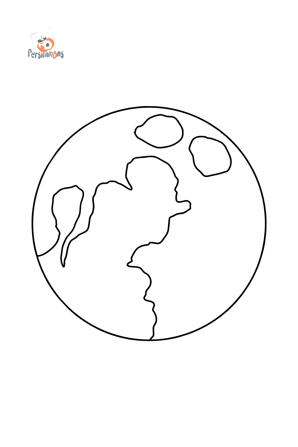 Mewarnai gambar bulan - Online dan Cetak Gratis untuk anak-anak!