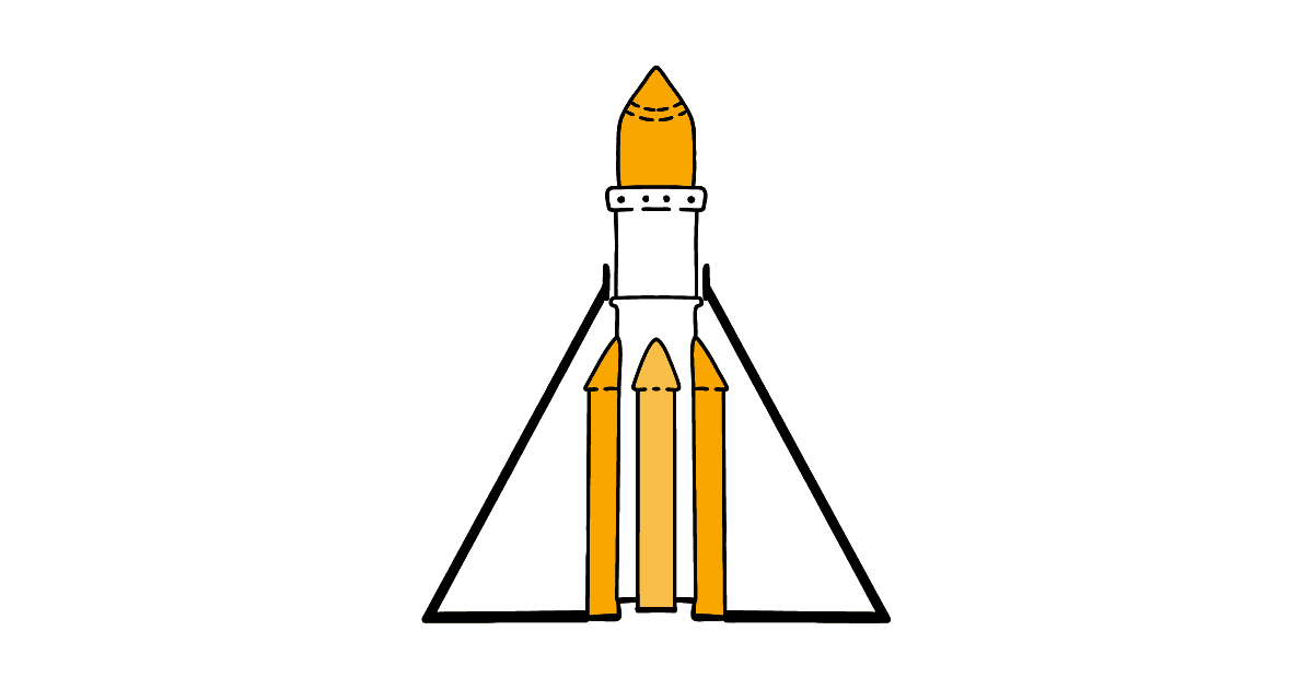Mewarnai gambar roket - Online dan Cetak Gratis untuk anak-anak!