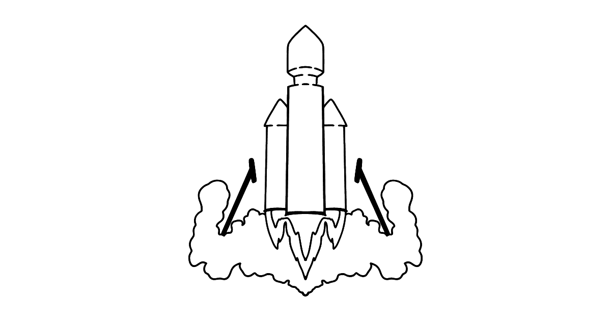 Rocket Launch coloring page ♥ Online or Printable for Free!