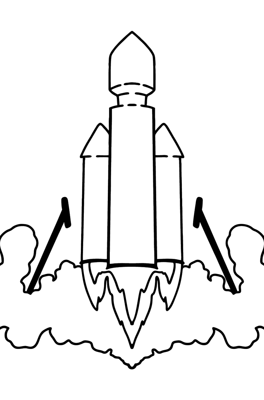 Rocket Launch coloring page ♥ Online or Printable for Free!