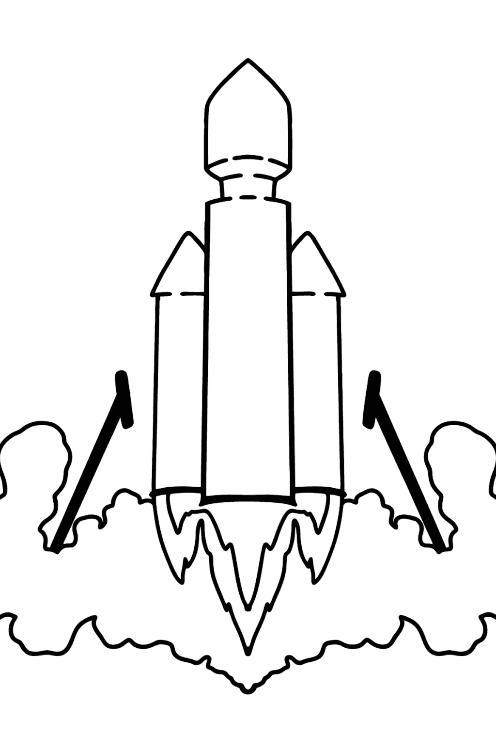 Rocket Launch coloring page ♥ Online or Printable for Free!