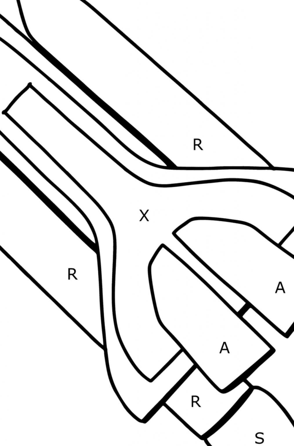 Mewarnai gambar pesawat ulang-alik di luar angkasa - Online dan Cetak