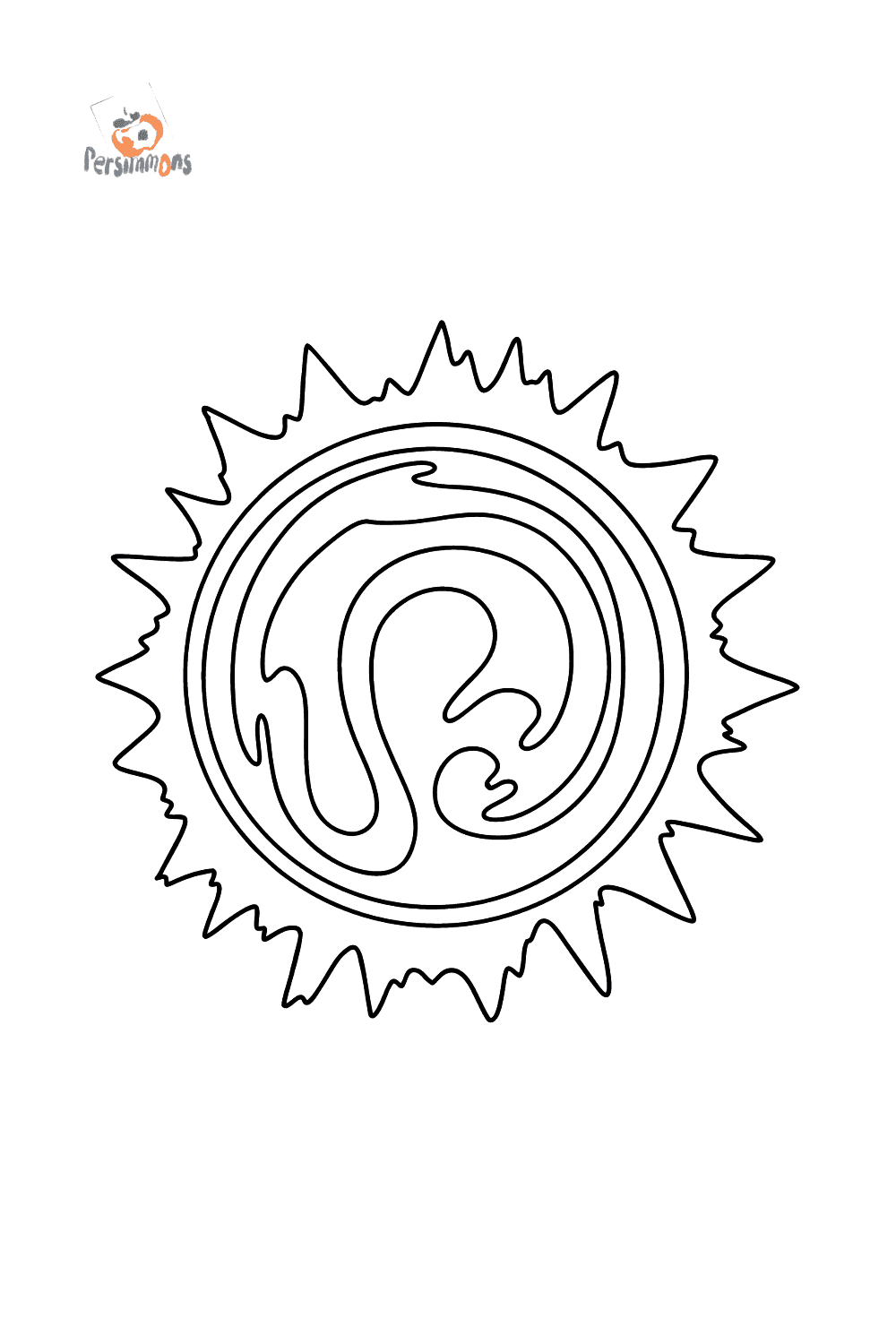 Sun - Solar System Star coloring page ♥ Online or Printable for Free!