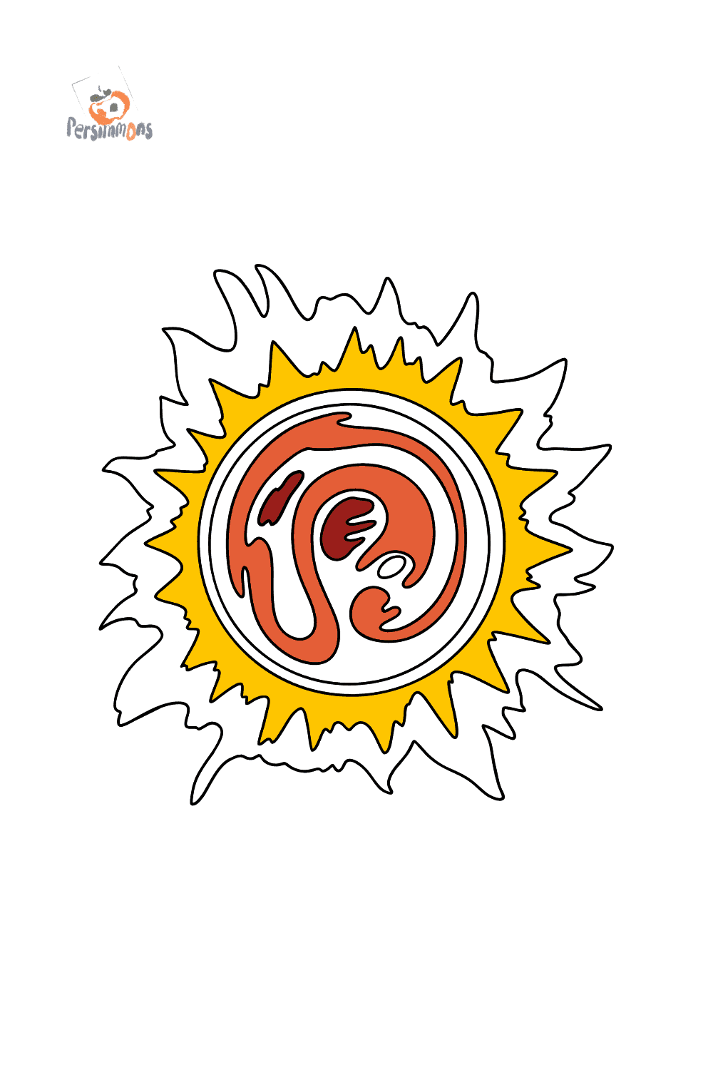 Desen de colorat soare ♥ Online și Imprimați Gratuit!