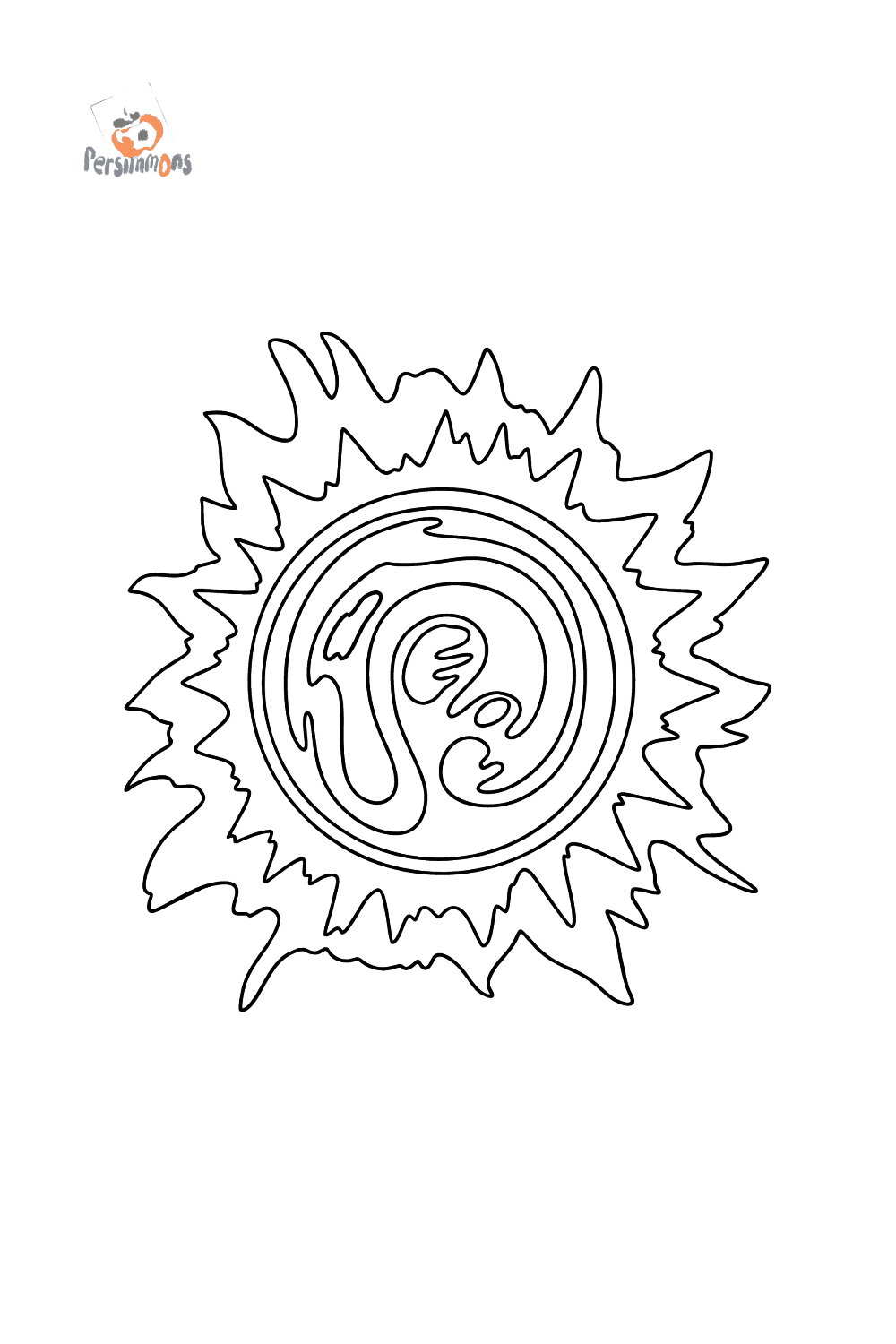 Desen de colorat soare ♥ Online și Imprimați Gratuit!