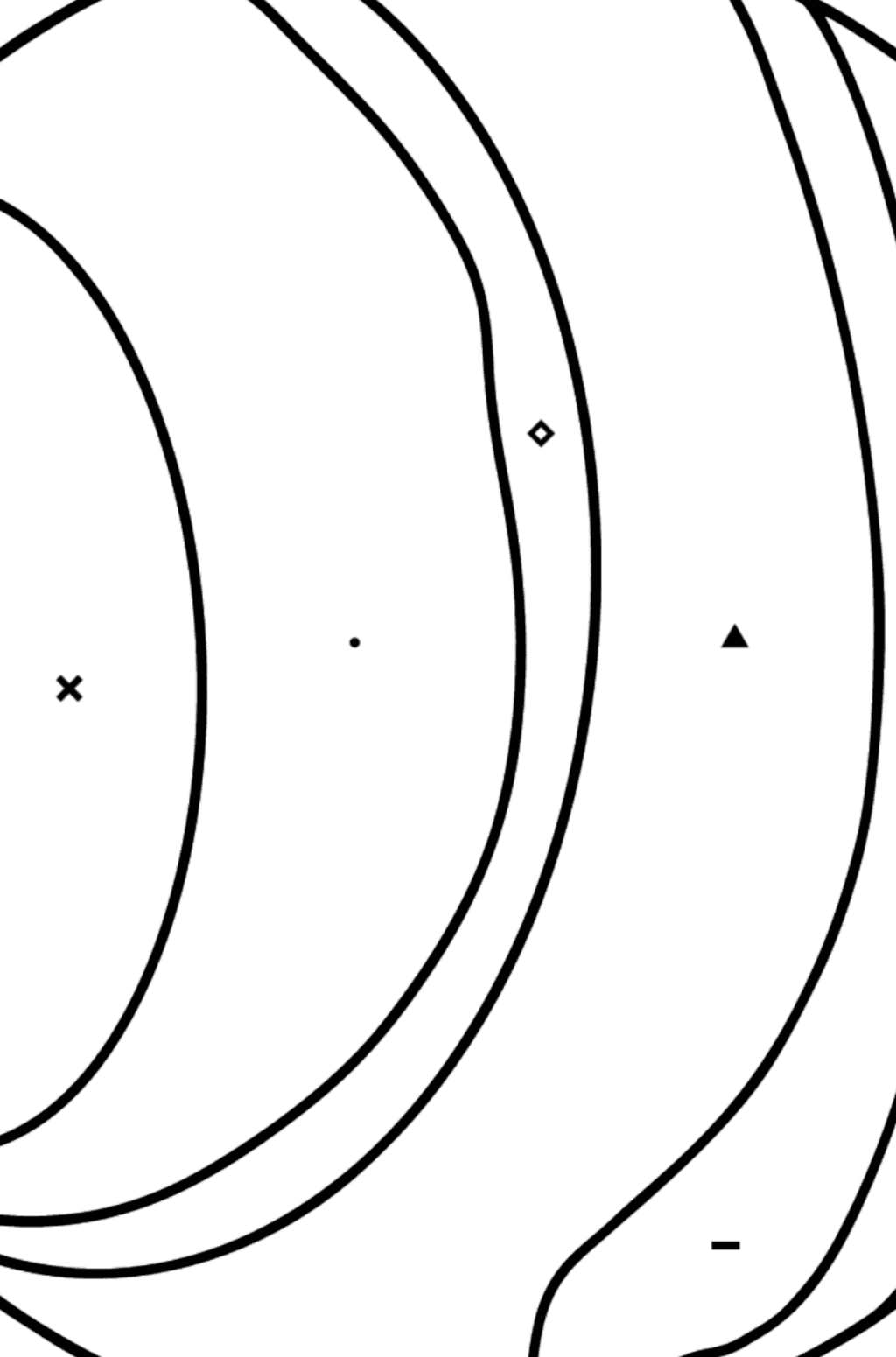 Dibujo de Urano para colorear ♥ Imprime y Colorea en Línea