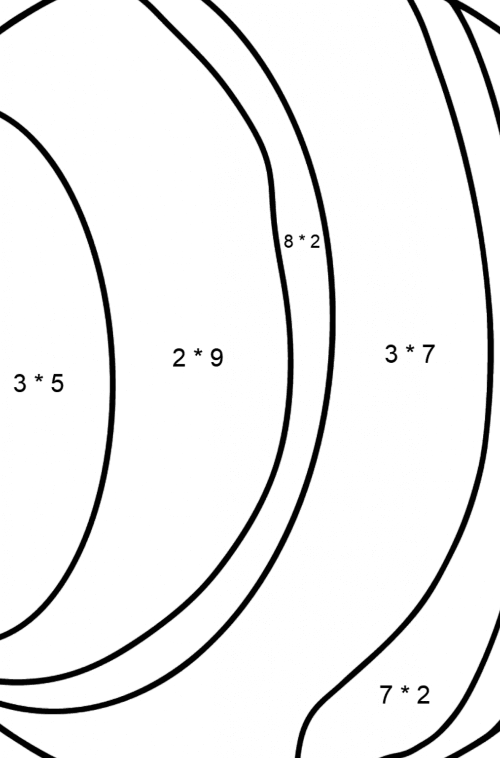 Dibujo de Urano para colorear ♥ Imprime y Colorea en Línea