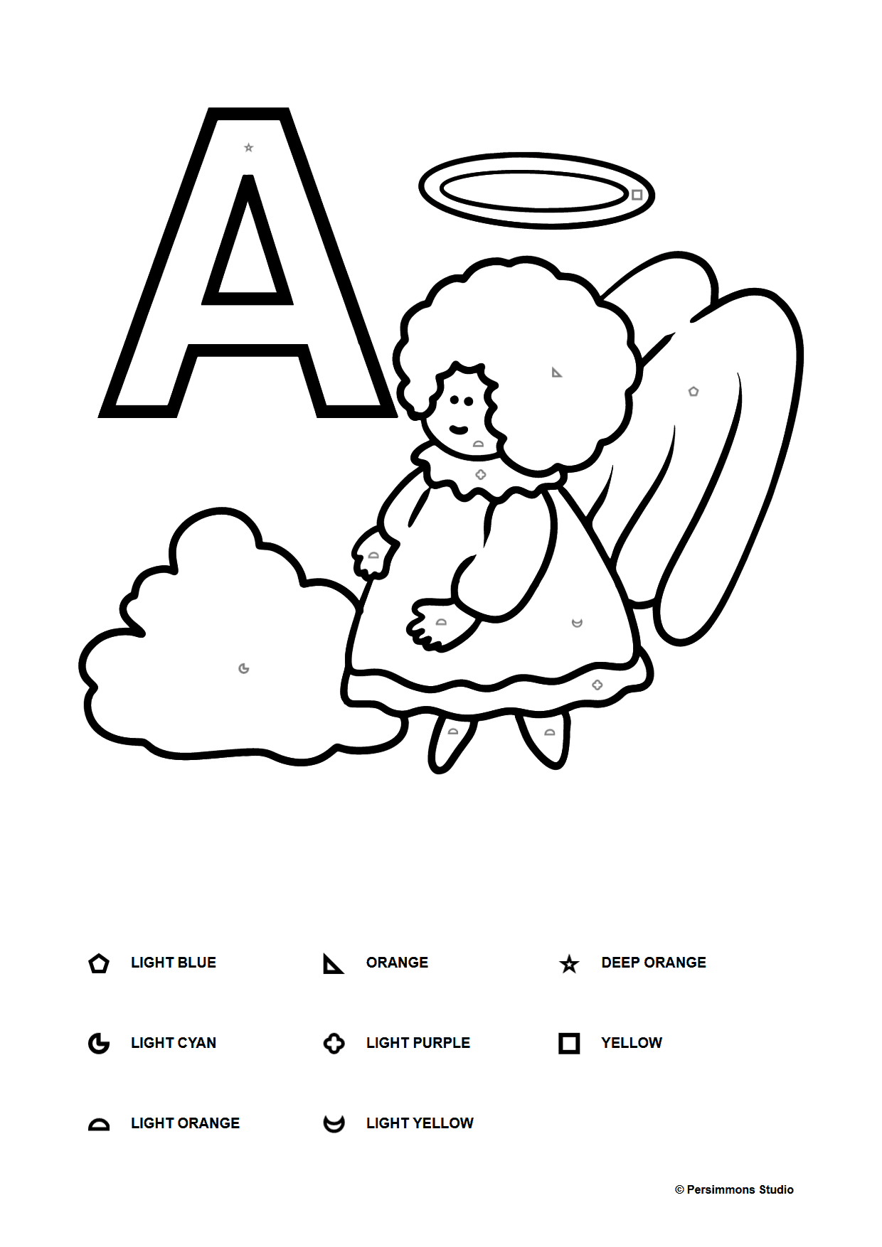 Spanish Letter A coloring pages ♥ Print and Online Free!