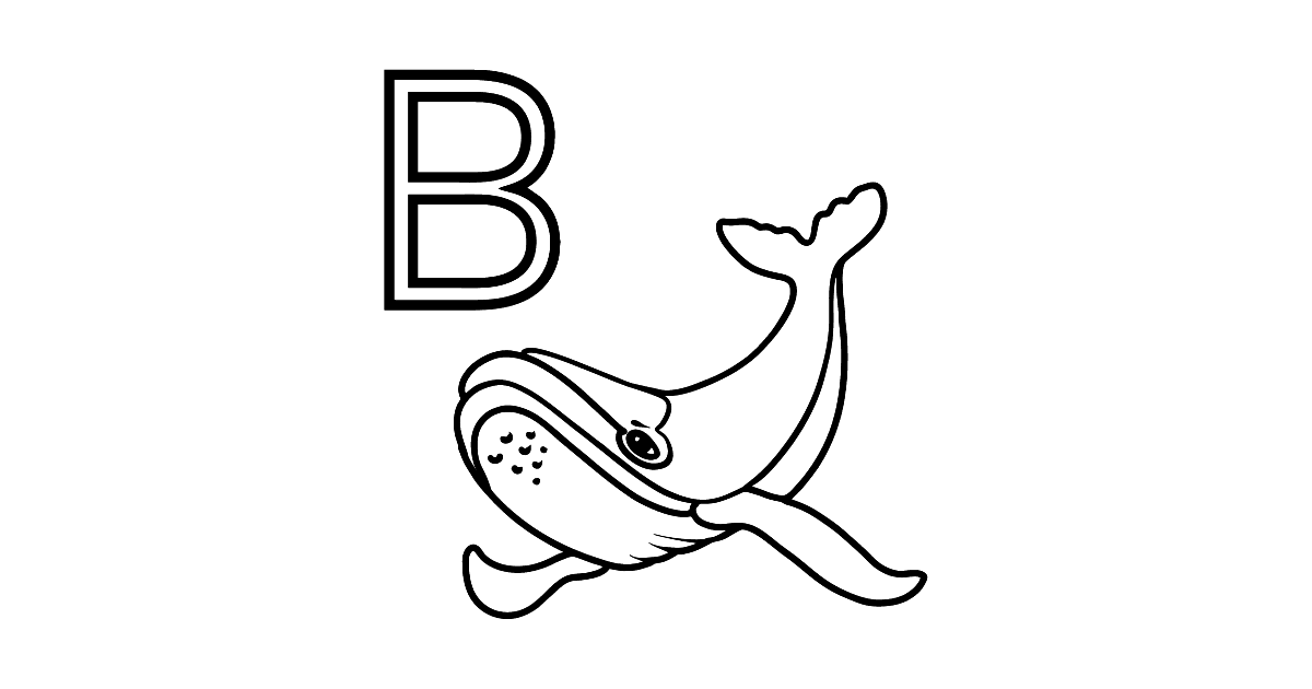 Dibujo de Letra B Español para colorear ♥ Imprime y en Línea Gratis
