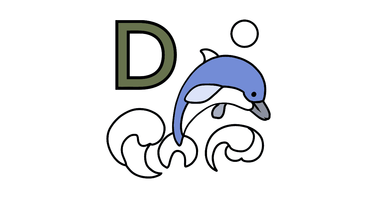 Dibujo de Letra D Español para colorear ♥ Imprime y en Línea Gratis