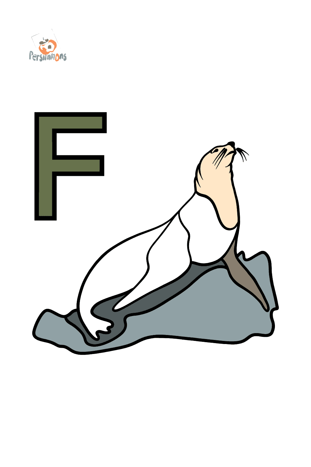 Dibujo de Letra F Español para colorear ♥ Imprime y en Línea Gratis