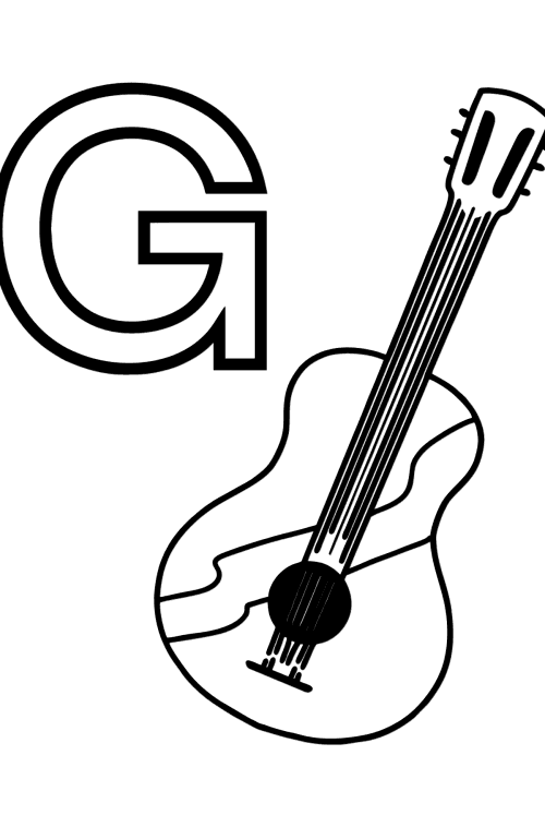 Spanish Letter G coloring pages ♥ Print and Online Free!