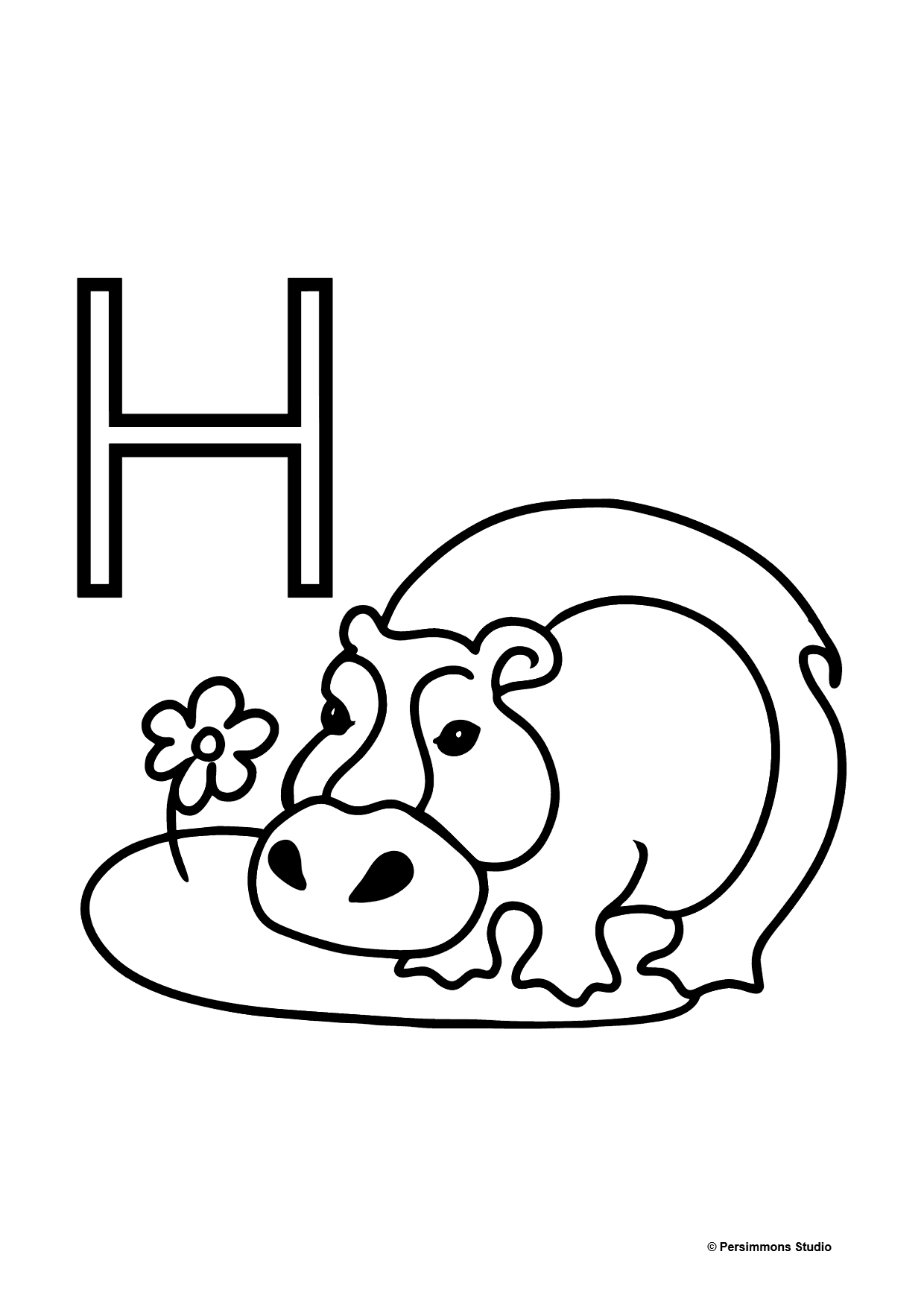 Spanish Letter H coloring pages ♥ Print and Online Free!