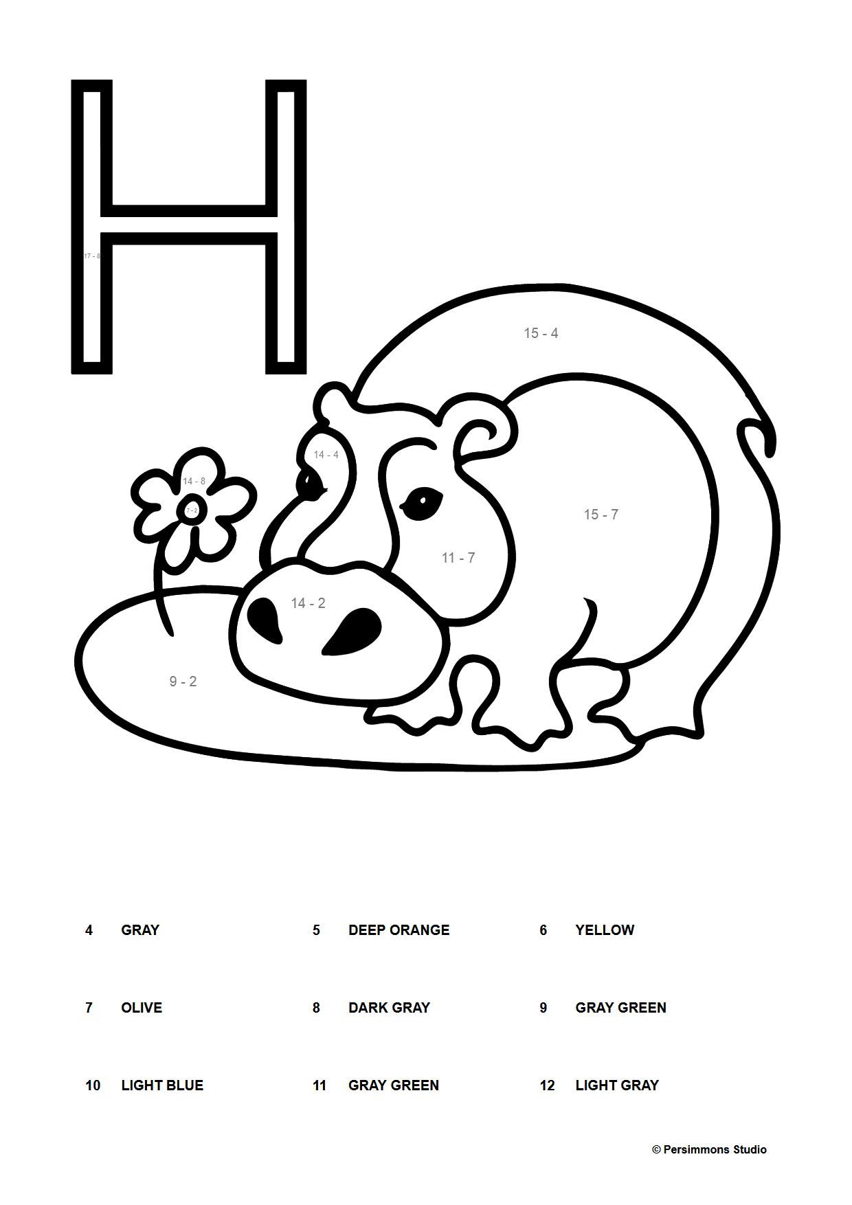 Spanish Letter H coloring pages ♥ Print and Online Free!