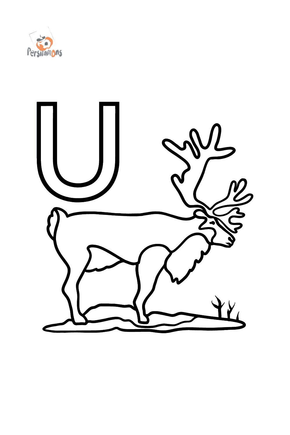 Dibujo de Letra U Español para colorear ♥ Imprime y en Línea Gratis