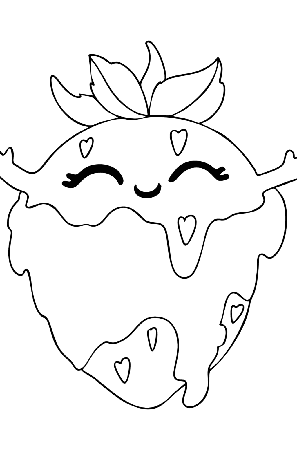 Fresa dibujos para colorear ♥ Imprime y Colorea en Línea Gratis
