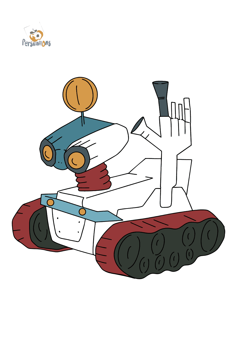 Tank Robot coloring page ♥ Print for Free!