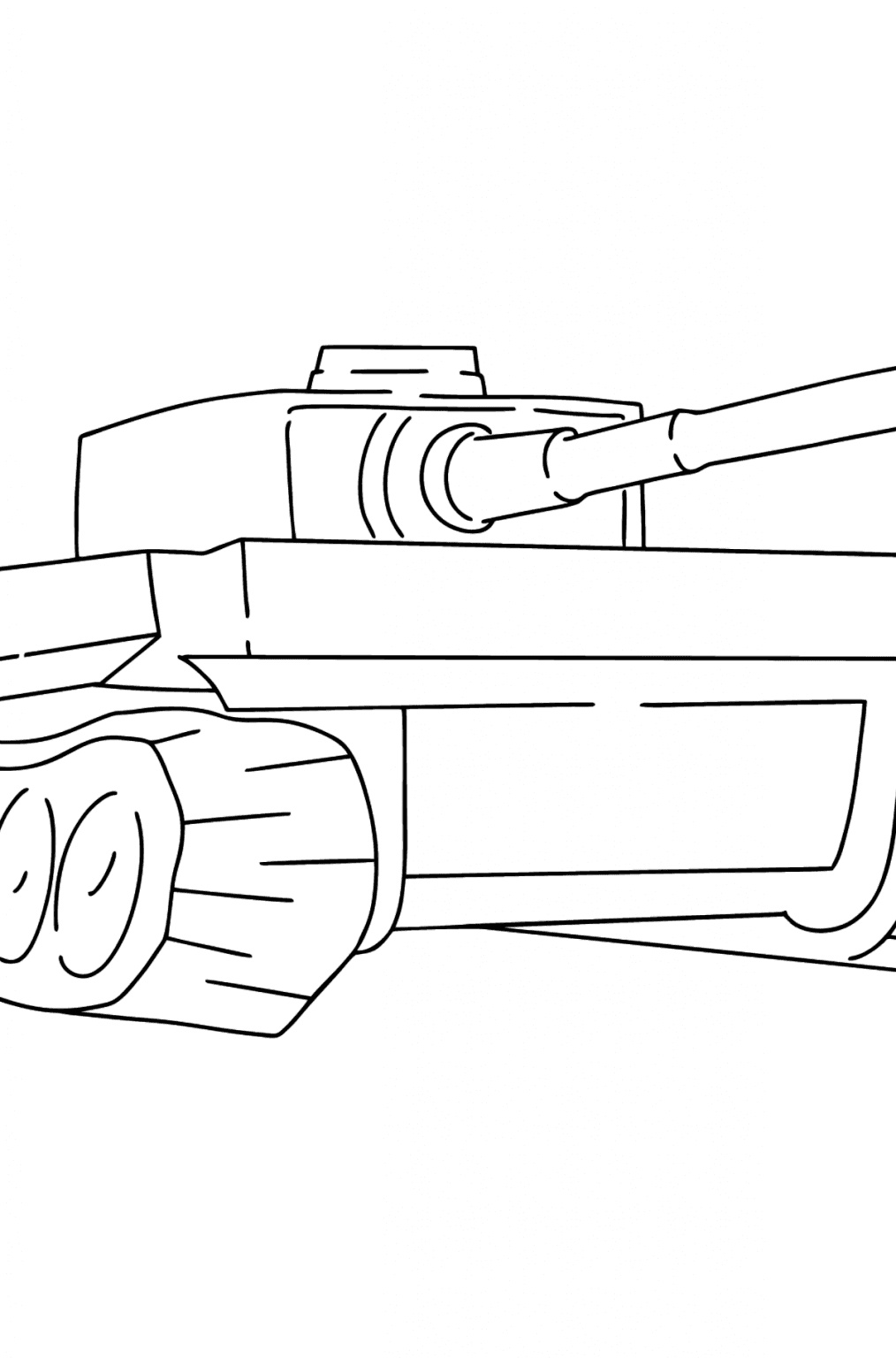 Ausmalbilder Panzer für Kinder - Kostenlos Drucken und Online!