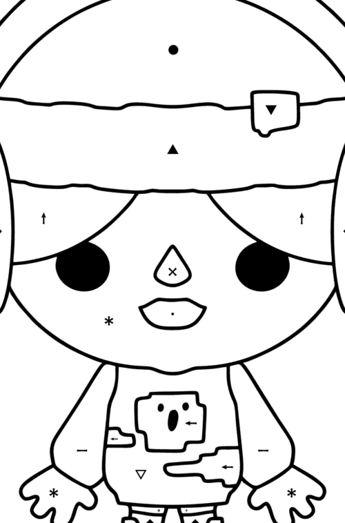 Desen de colorat Toca Boca Babe | Coloring-for-Kids.com